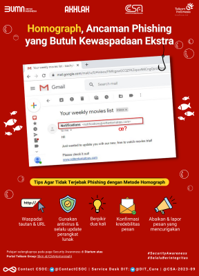 #SecurityAwareness: Homograph, Ancaman Phishing yang Butuh